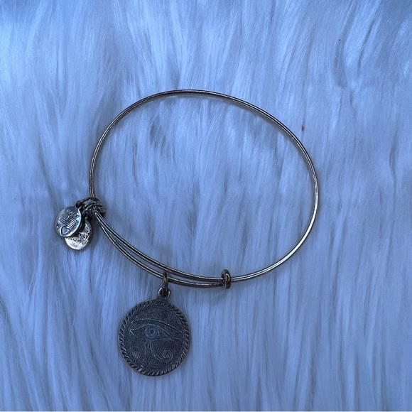 Alex and Ani | Jewelry | Alex And Ani Eye Of Horus Rafaelian Silver Charm Bangle Bracelet | Poshmark